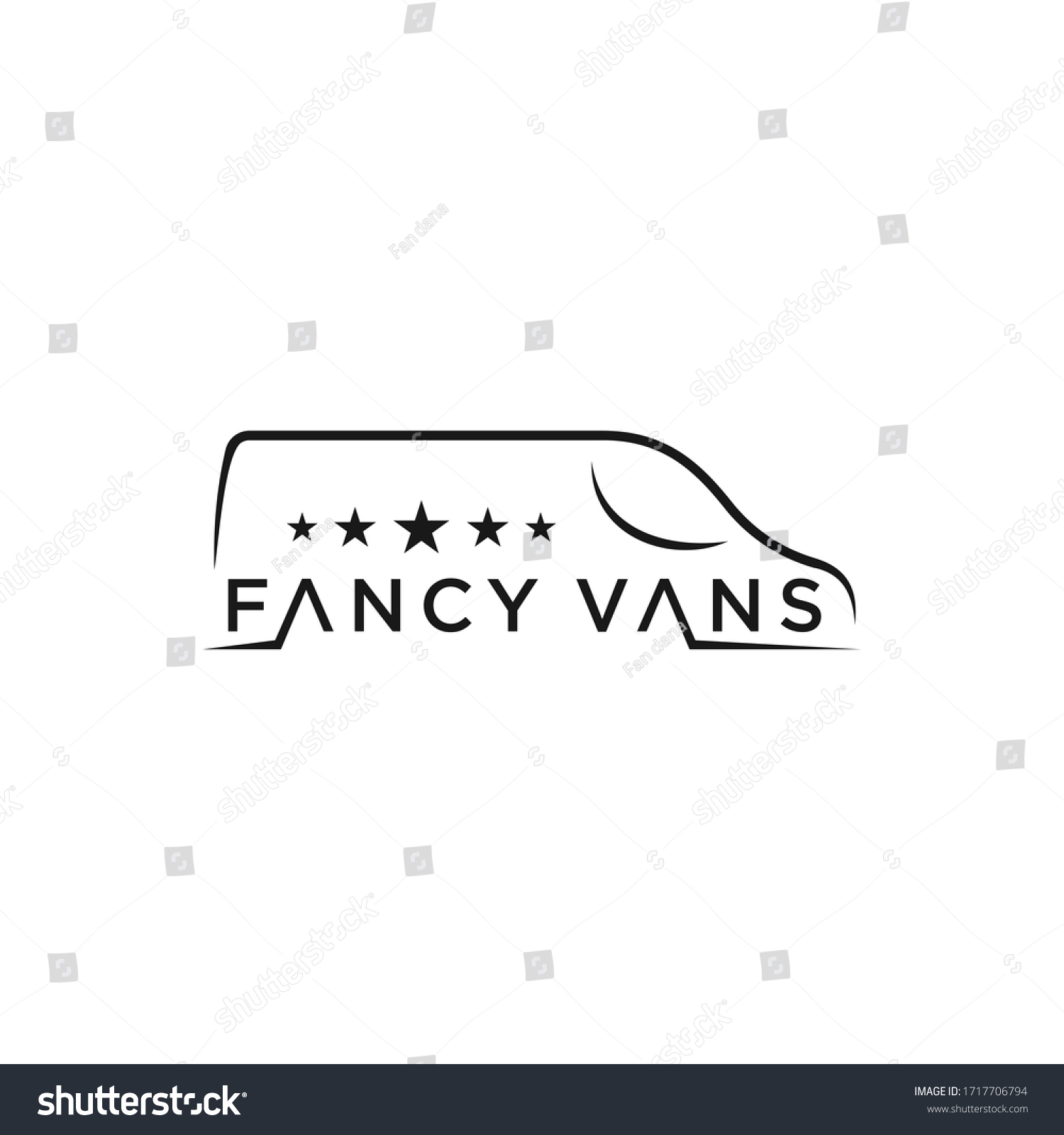 Icono del logotipo de la van: vector de stock (libre de regalías ...