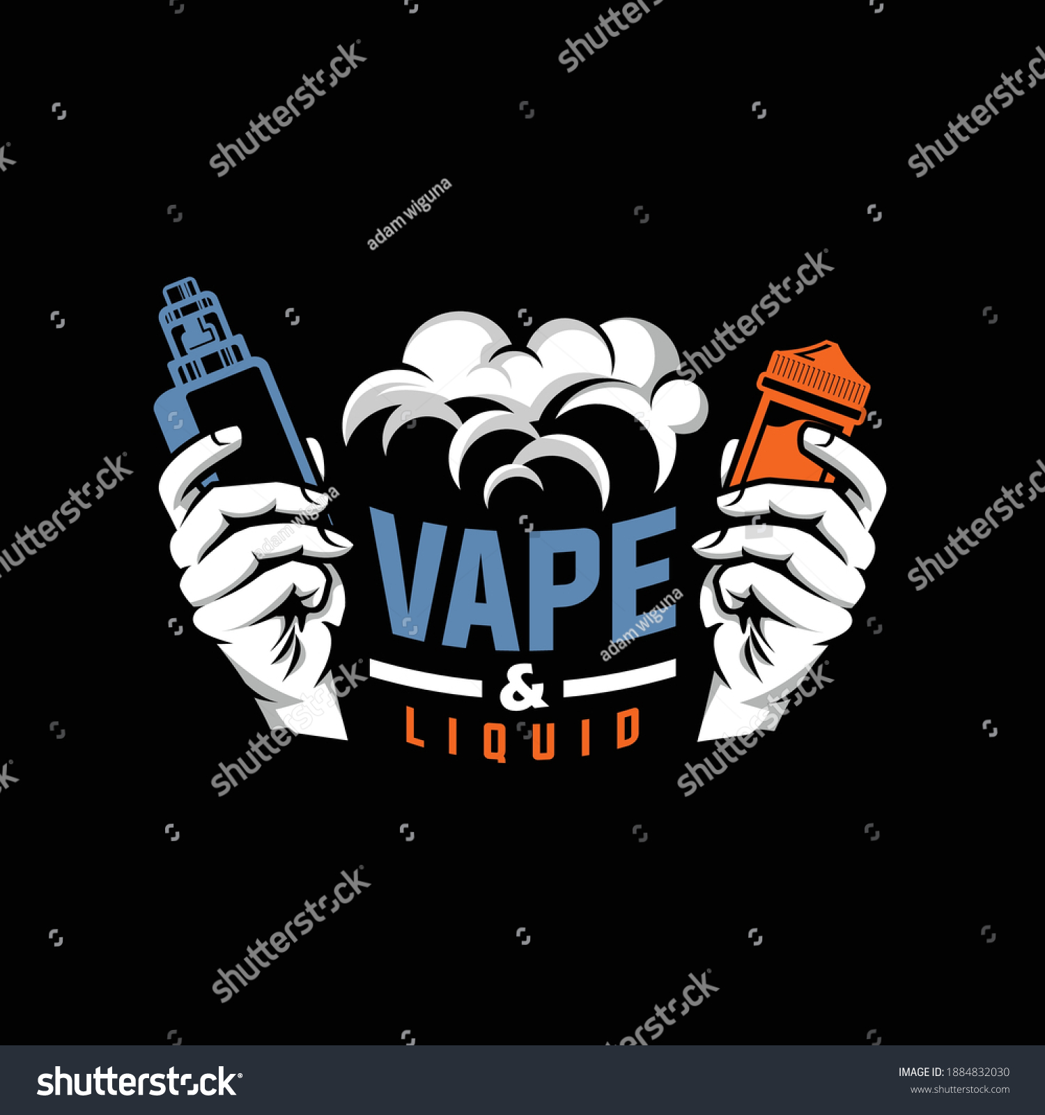 Vape Hands Logo Vector Icon: เวกเตอร์สต็อก (ปลอดค่าลิขสิทธิ์ ...