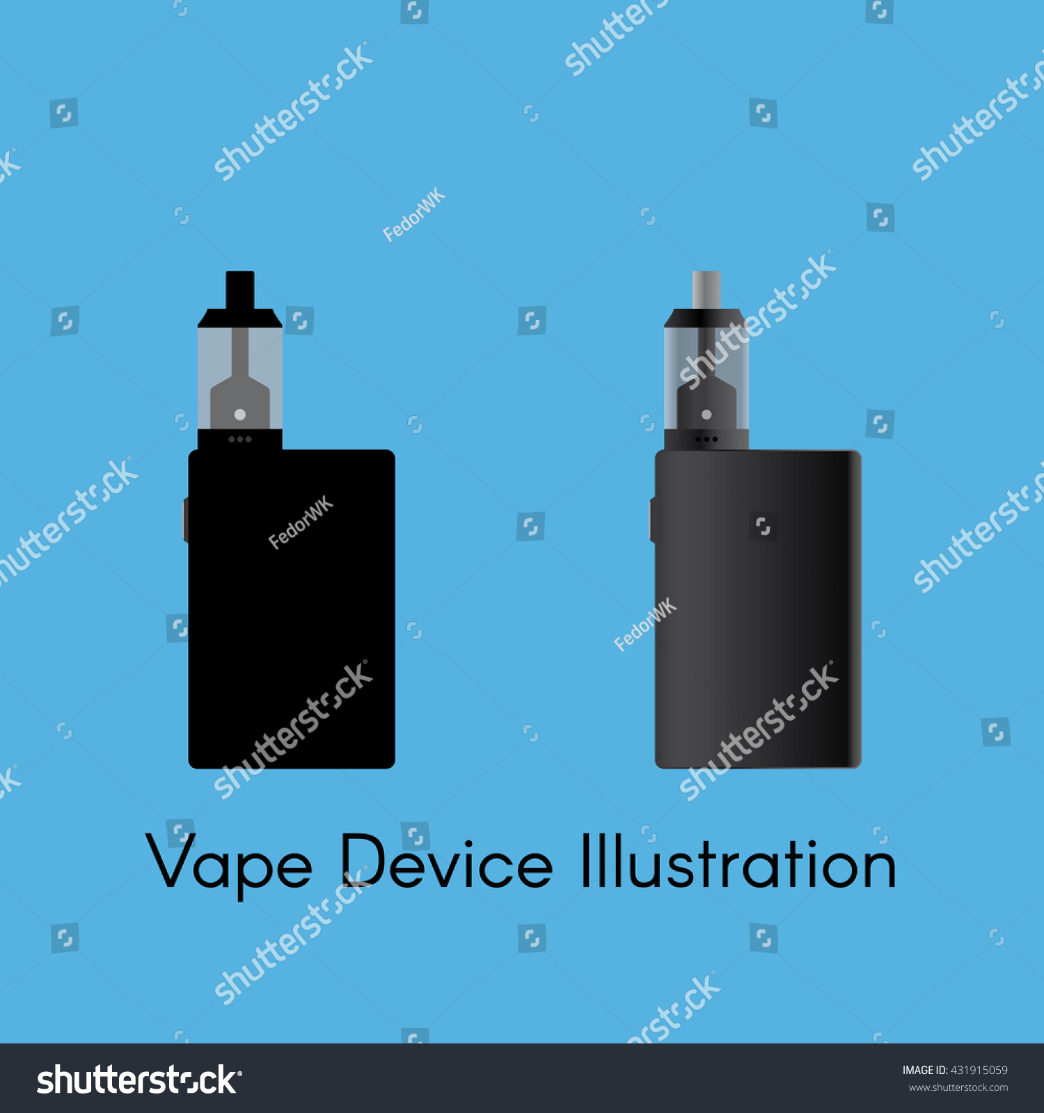 Vape Device Illustration Stock Vector (Royalty Free) 431915059 ...