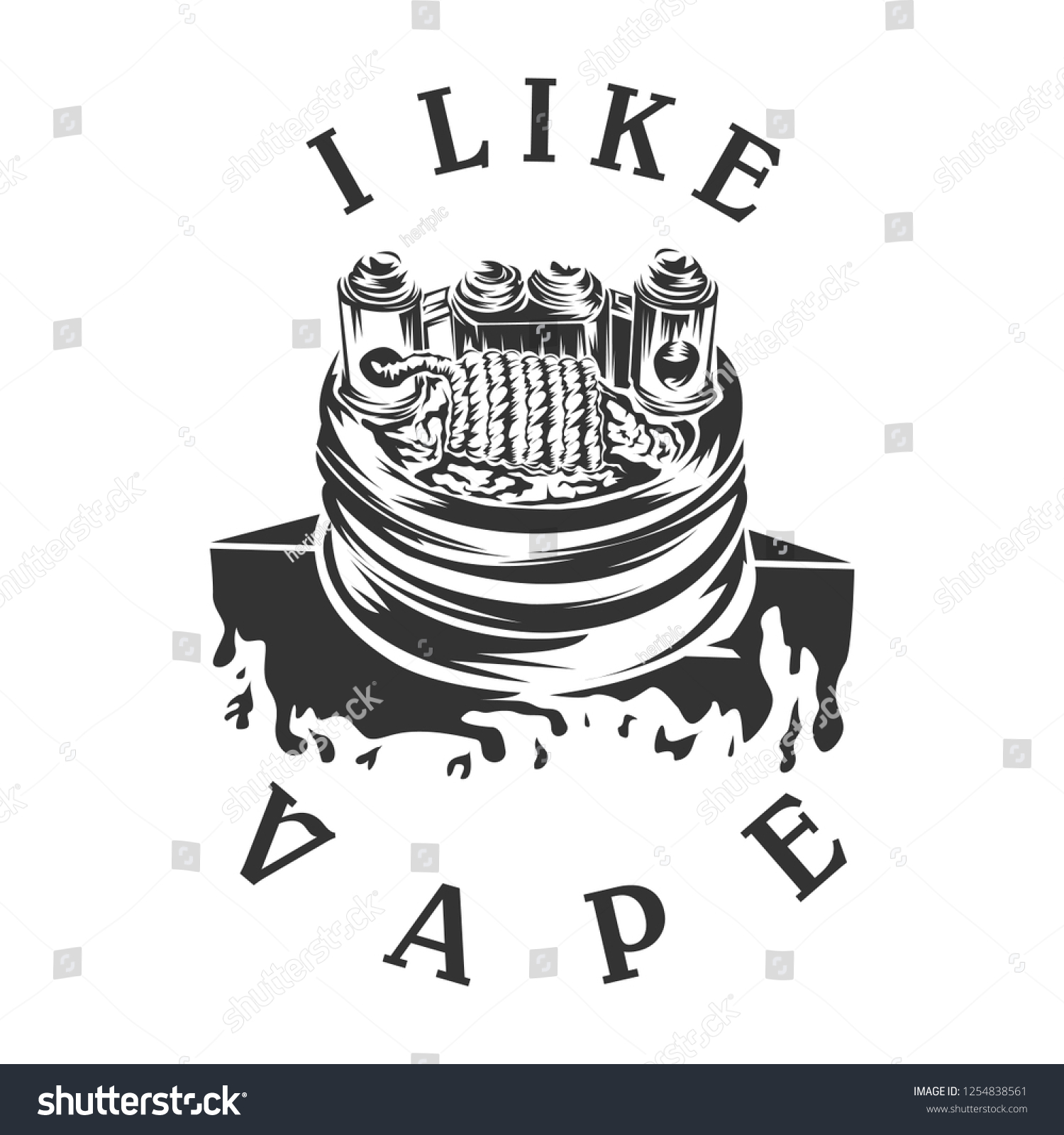 Vape Logo Vector Vaping Vector Illustration Stock Vector (Royalty Free ...