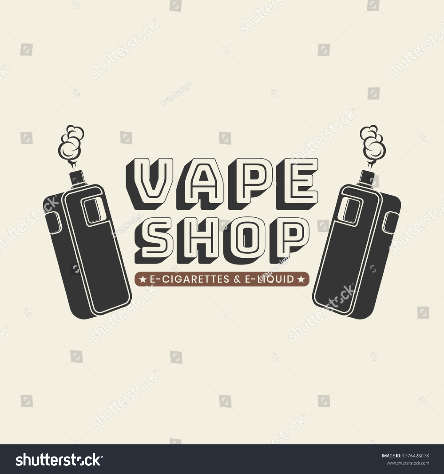 Vape Shop Logo Vector Illustration Stock Vector (Royalty Free ...