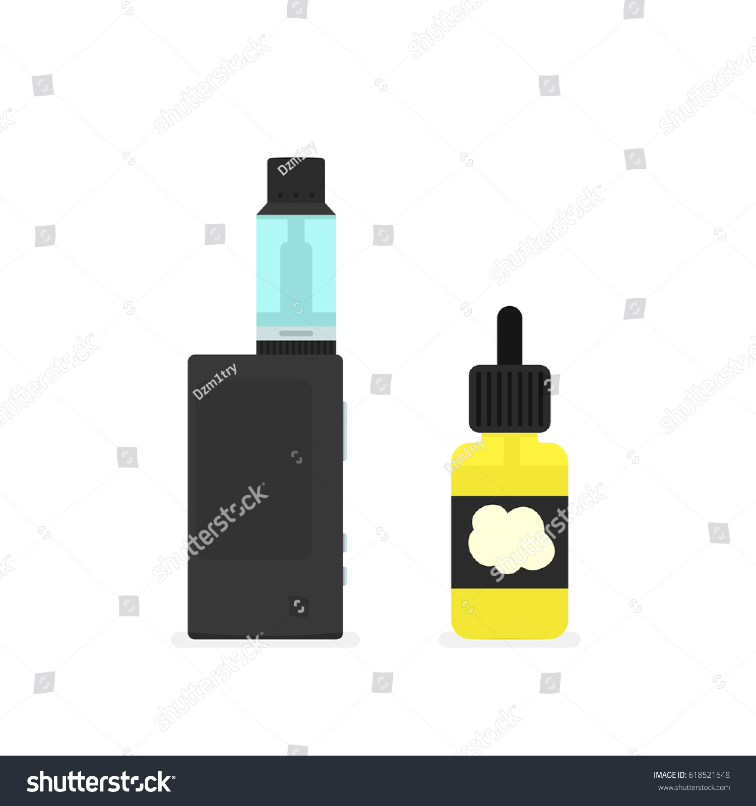 Vapor Box Mod Isolated Vector Illustration Stock Vector (Royalty Free ...