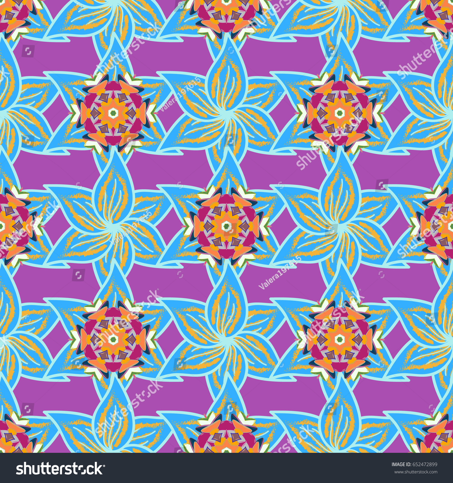 Varicolored Vector Seamless Illustration Stock Vector (Royalty Free ...