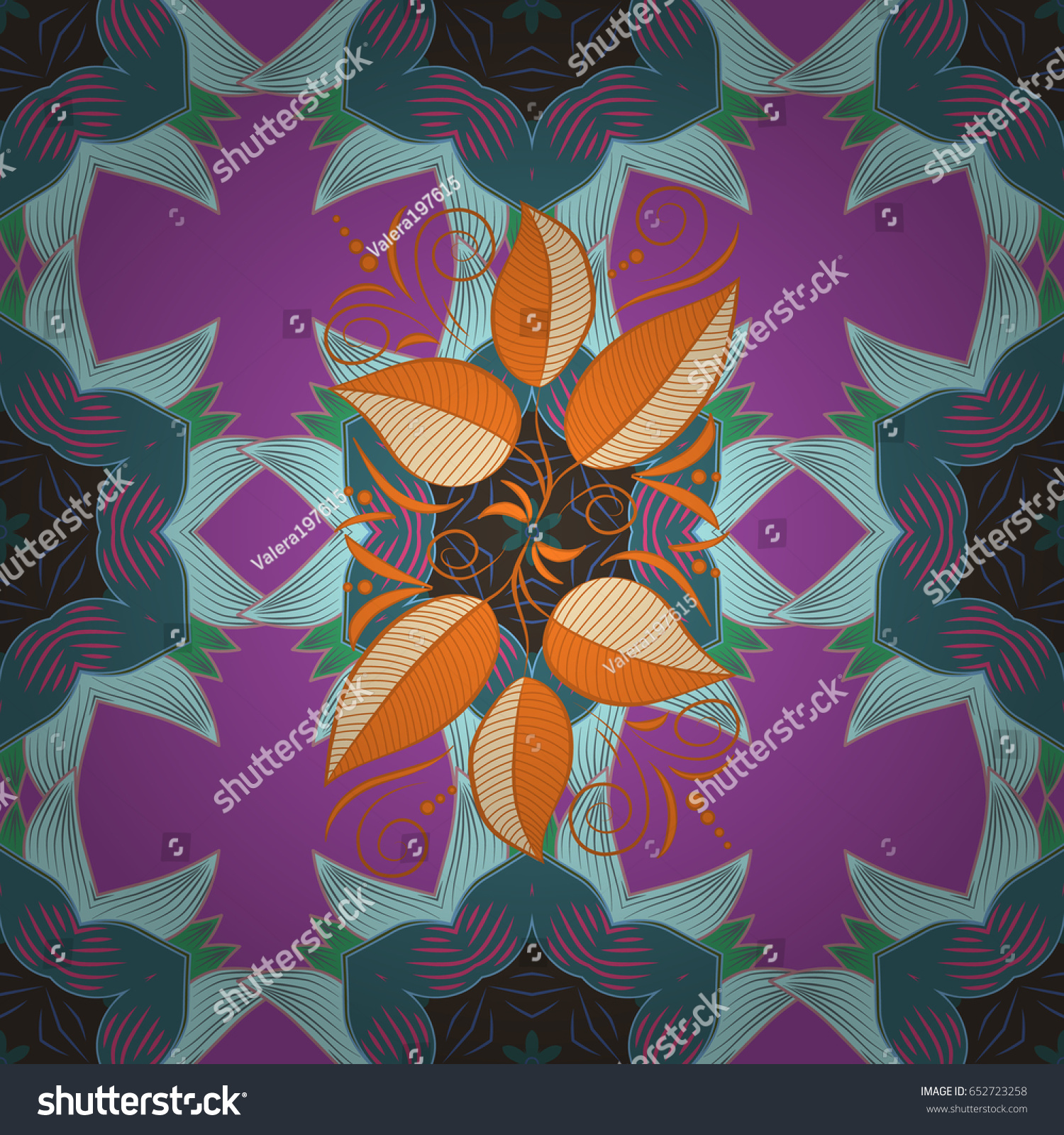 Varicolored Vector Seamless Illustration Stock Vector (Royalty Free ...