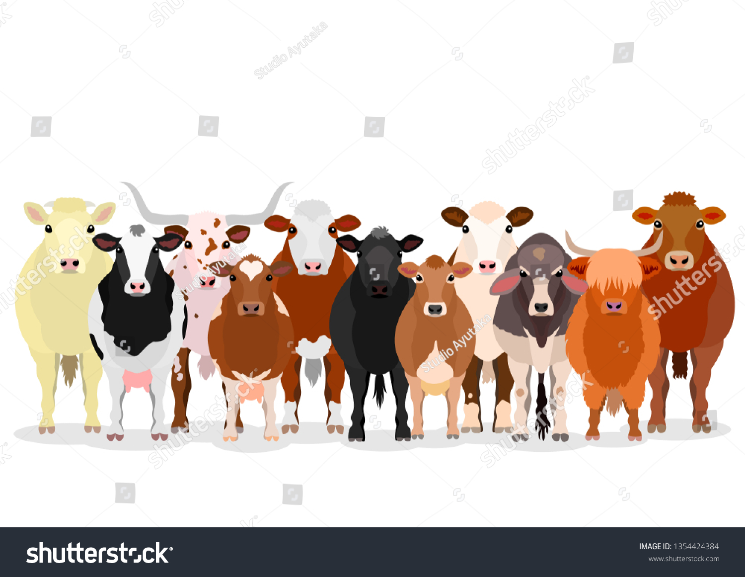 56,827 Group of cows Images, Stock Photos & Vectors | Shutterstock