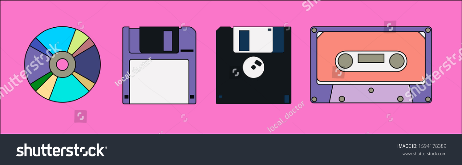 970 80s floppy disk Images, Stock Photos & Vectors | Shutterstock
