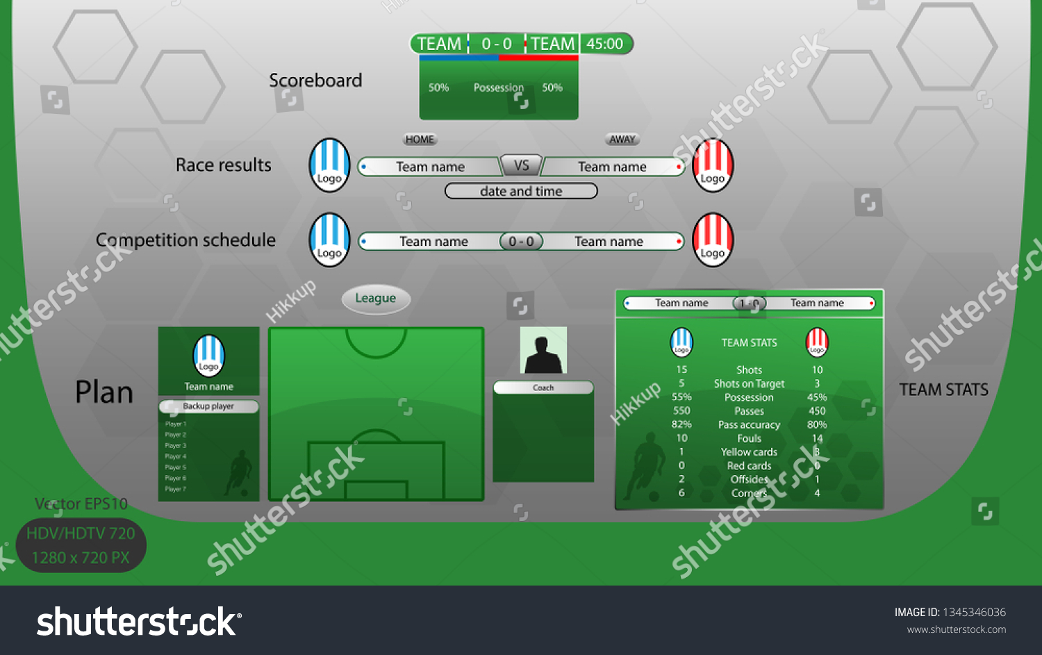 Various Score Tables Playing Systems Stock Vector (Royalty Free ...