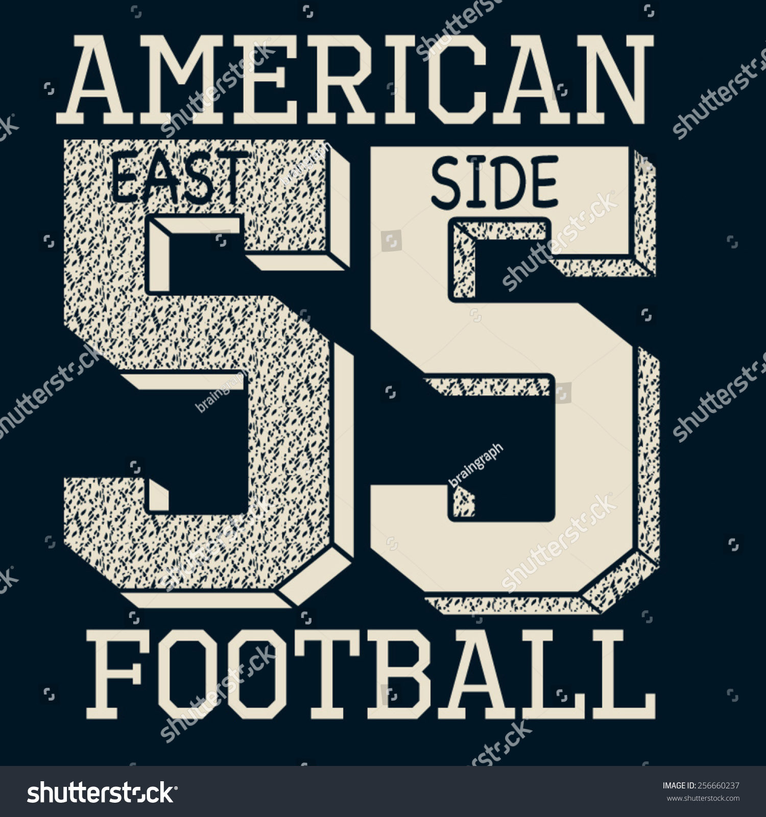 Varsity Vector Graphic Design Stock Vector (Royalty Free) 256660237