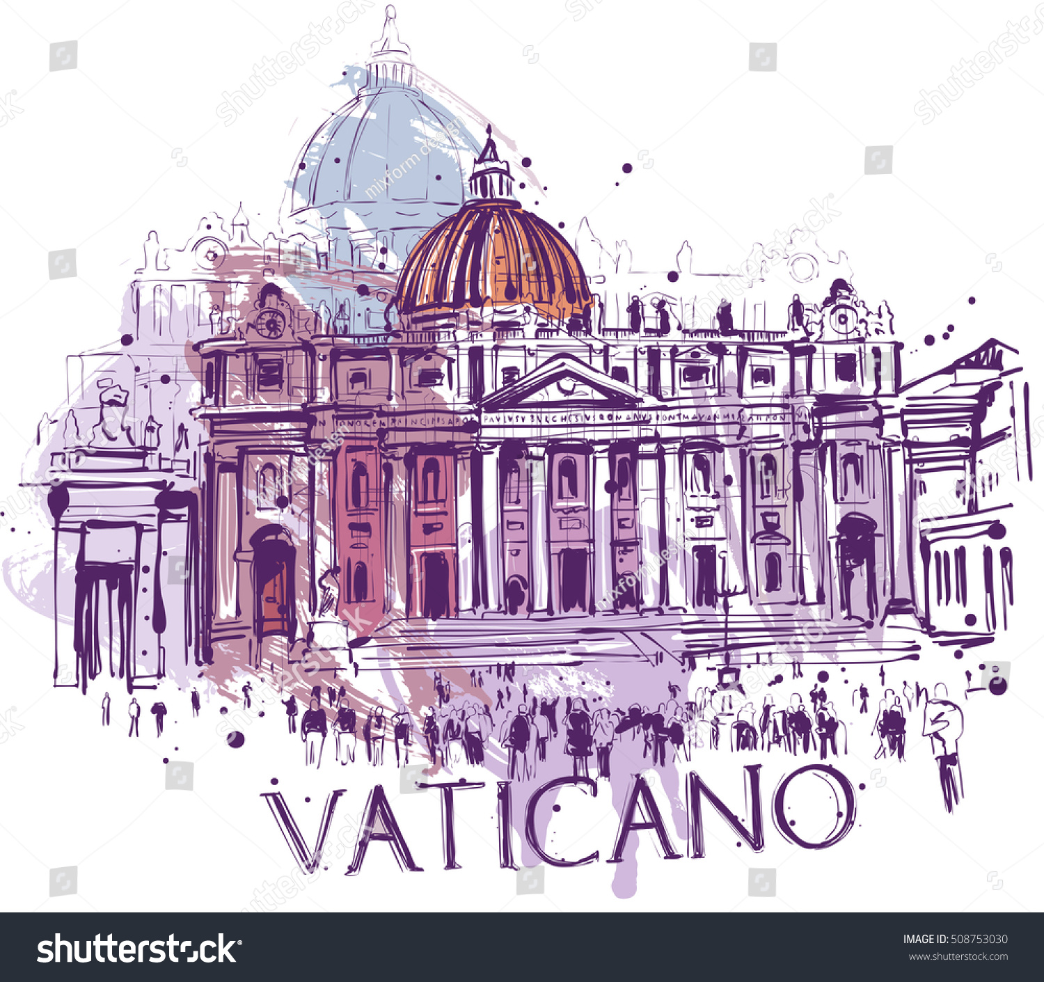 Vatican City Stock Vector (Royalty Free) 508753030