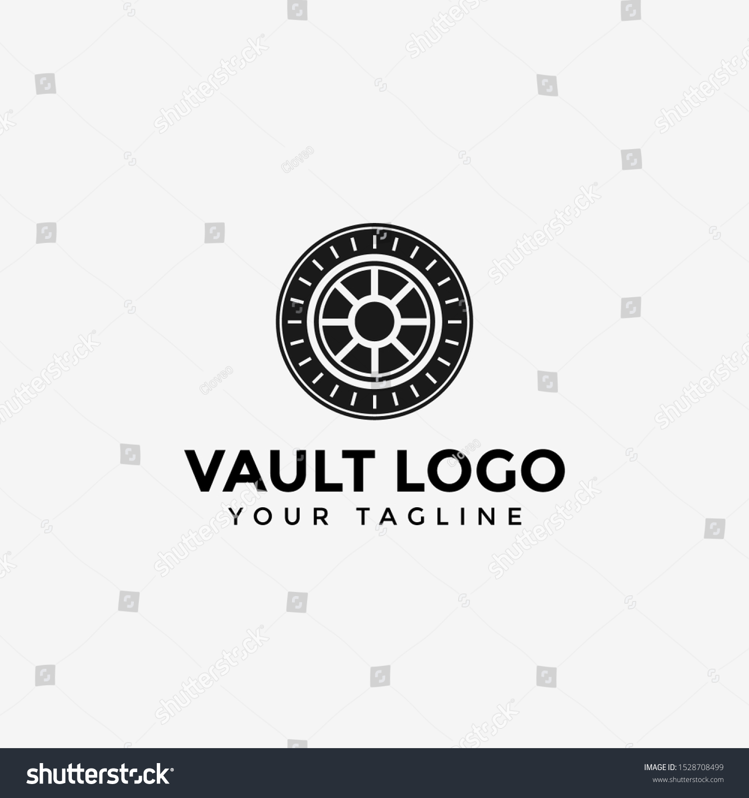 Vault Logo Design Template Illustration Stock Vector (Royalty Free ...