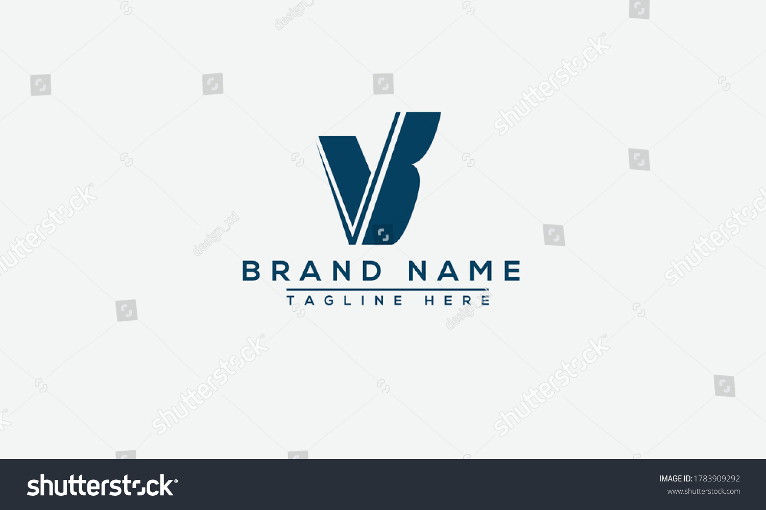 Vb Logo Design Template Vector Graphic Stock Vector (Royalty Free ...