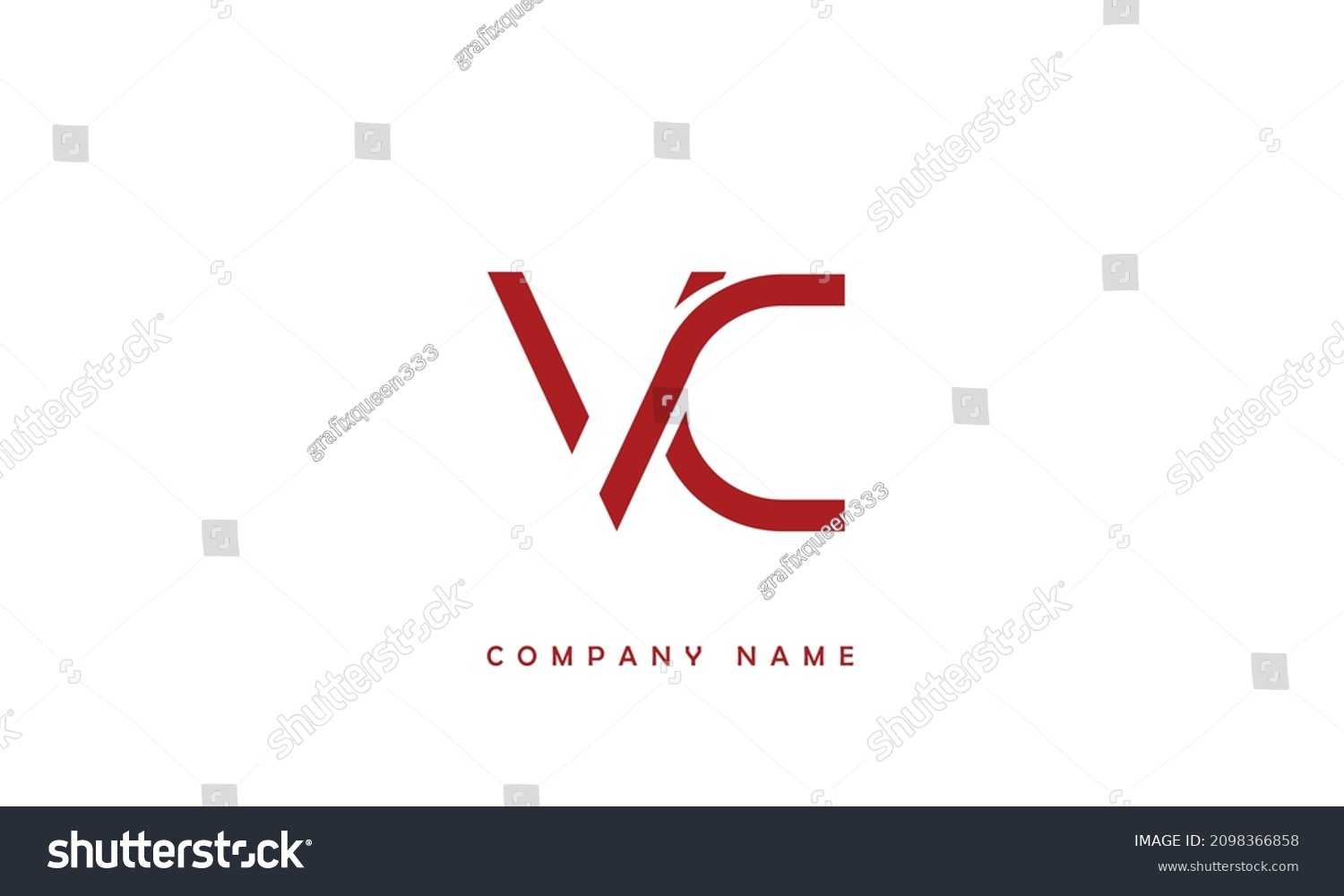 Vc Cv Alphabets Letters Logo Monogram Stock Vector (Royalty Free ...