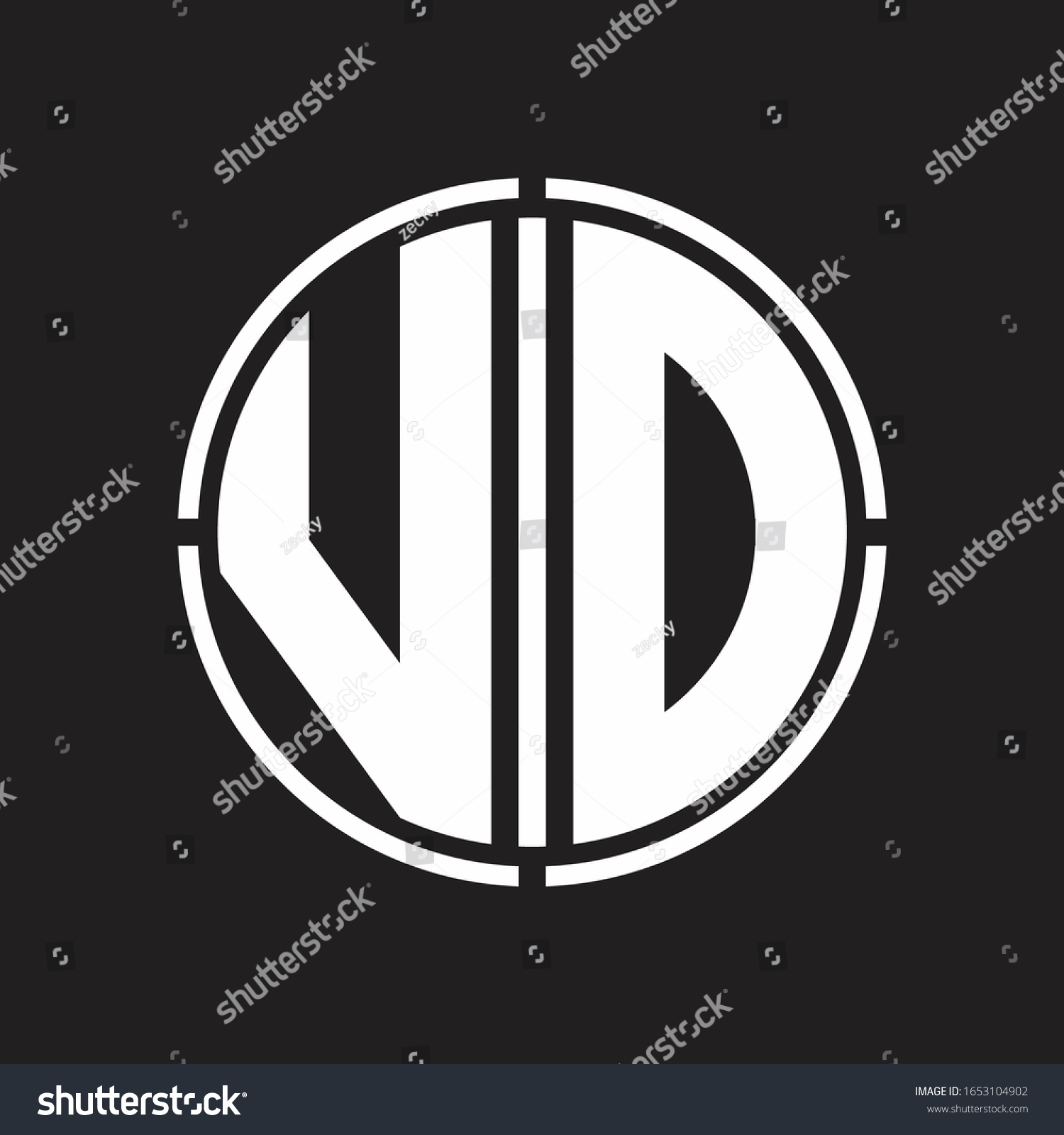 Vd Logo Initial Circle Line Cut: เวกเตอร์สต็อก (ปลอดค่าลิขสิทธิ์ ...