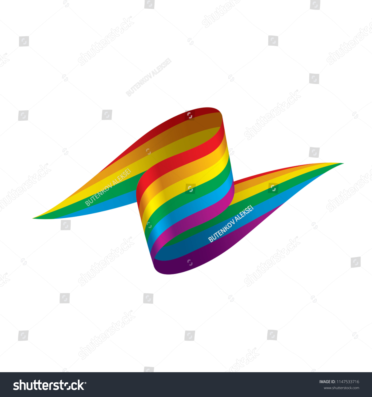 Vector Rainbow Flag Stock Vector (Royalty Free) 1147533716 | Shutterstock