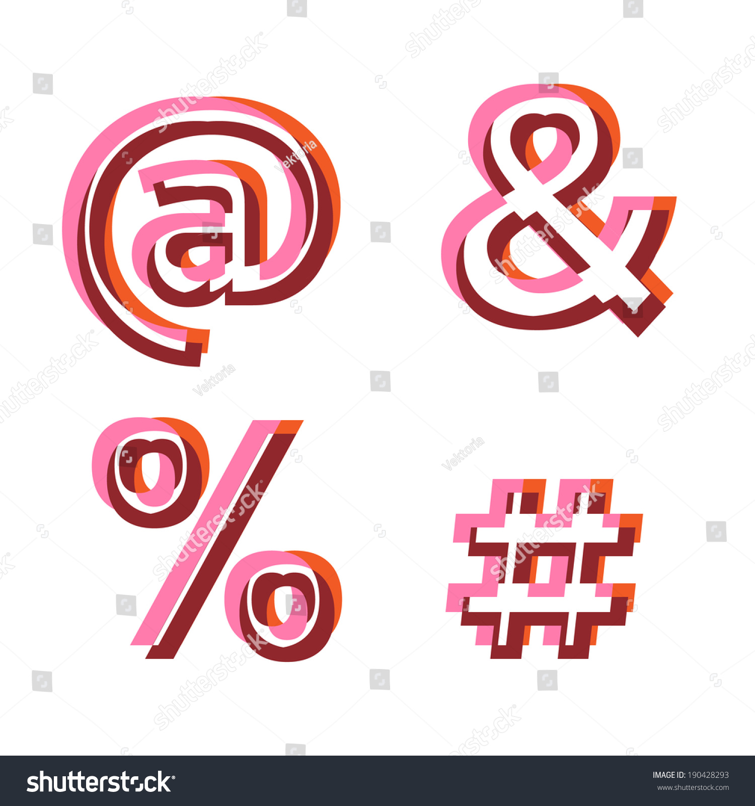 Vector Abstract Alphabet Glyphs Stock Vector (Royalty Free) 190428293 ...