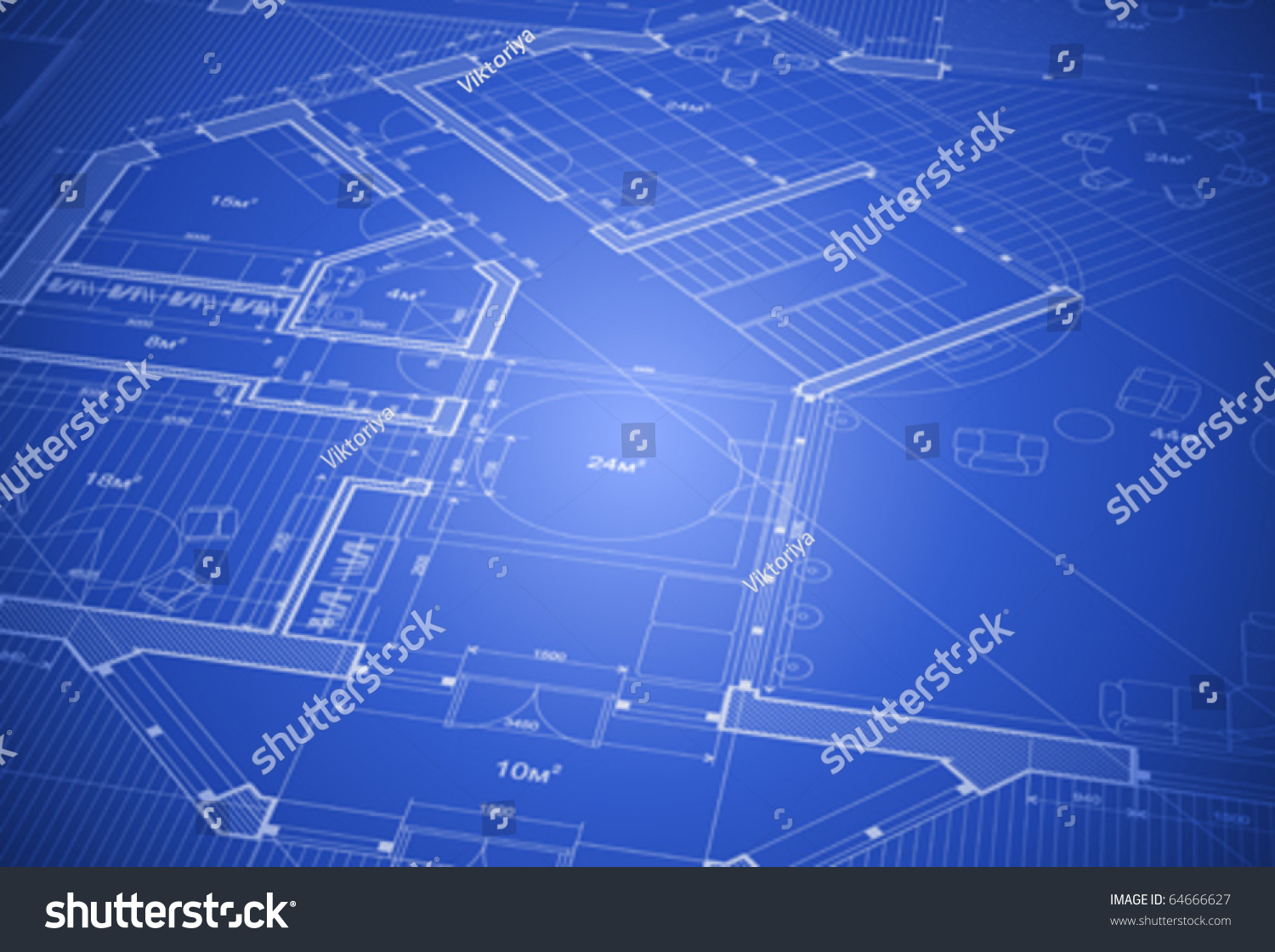 Vector Abstract Architecture Background House Plan Stock Vector ...