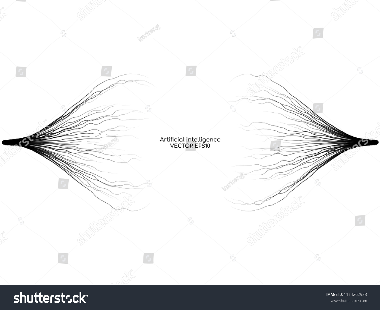 Vector Abstract Background Neural Network Pattern Stock Vector (Royalty ...