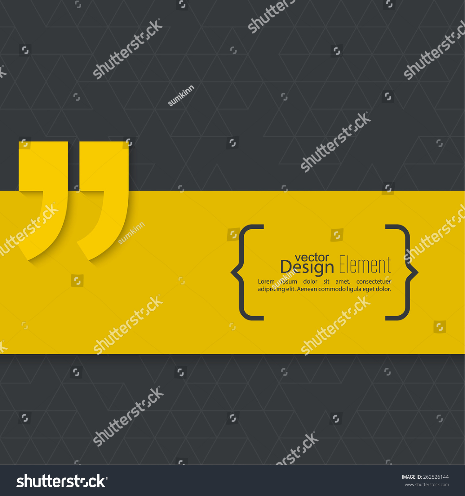 Vector Abstract Background Quotation Mark Quote Stock Vector (Royalty ...