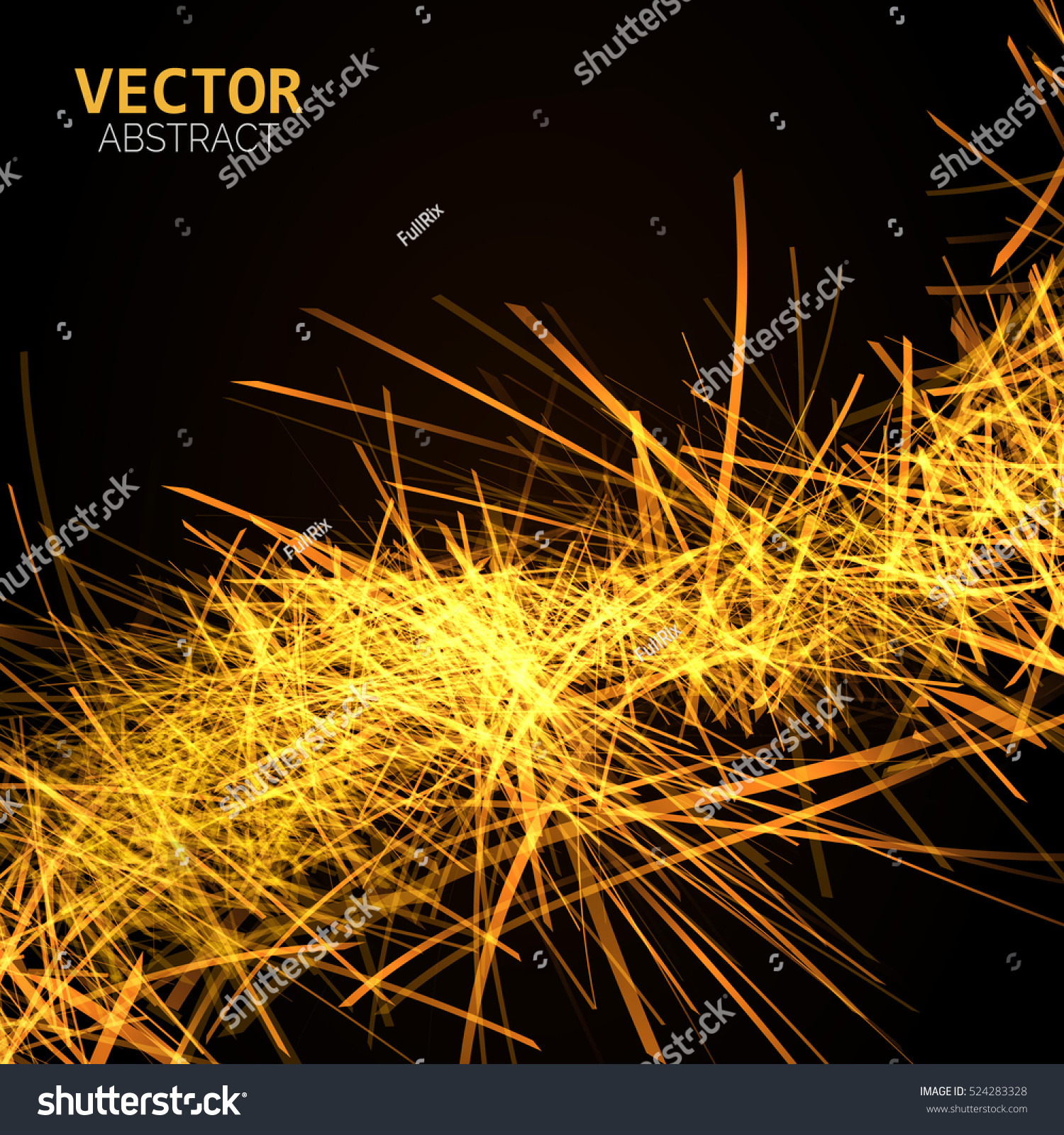 Vector Abstract Background Sharp Chaotic Wave Stock Vector (Royalty ...