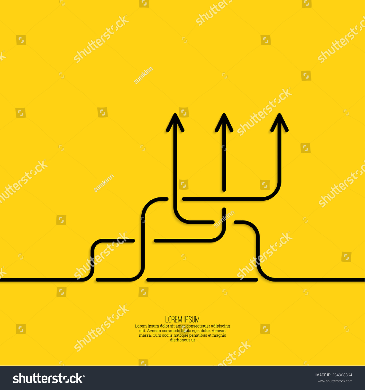 Vector Abstract Background Direction Arrow Sign Stock Vector (Royalty ...
