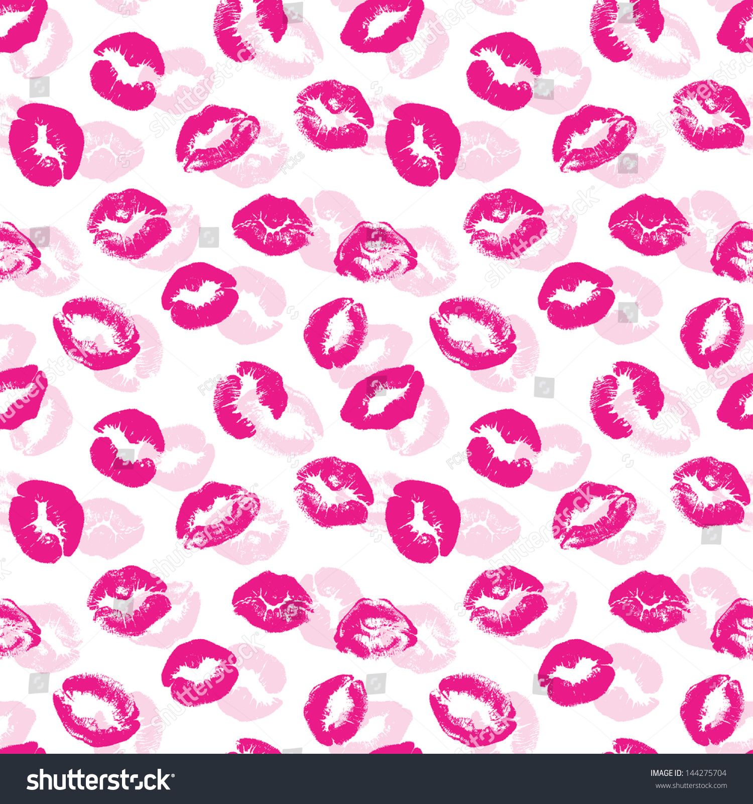 Vector Abstract Background Kisses Stock Vector (Royalty Free) 144275704 ...