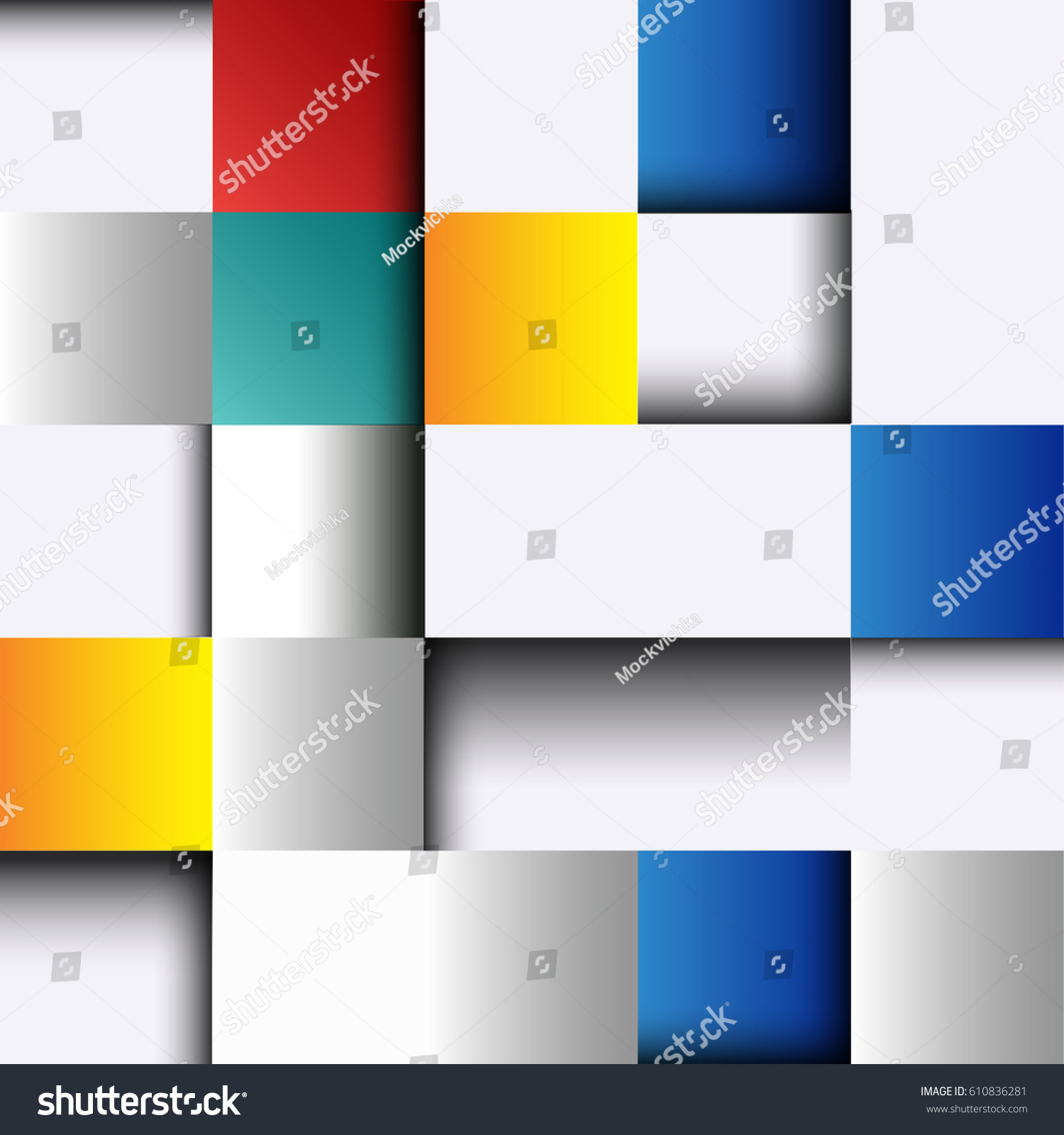 Vector Abstract Background Squares Illustration Stock Vector (Royalty ...