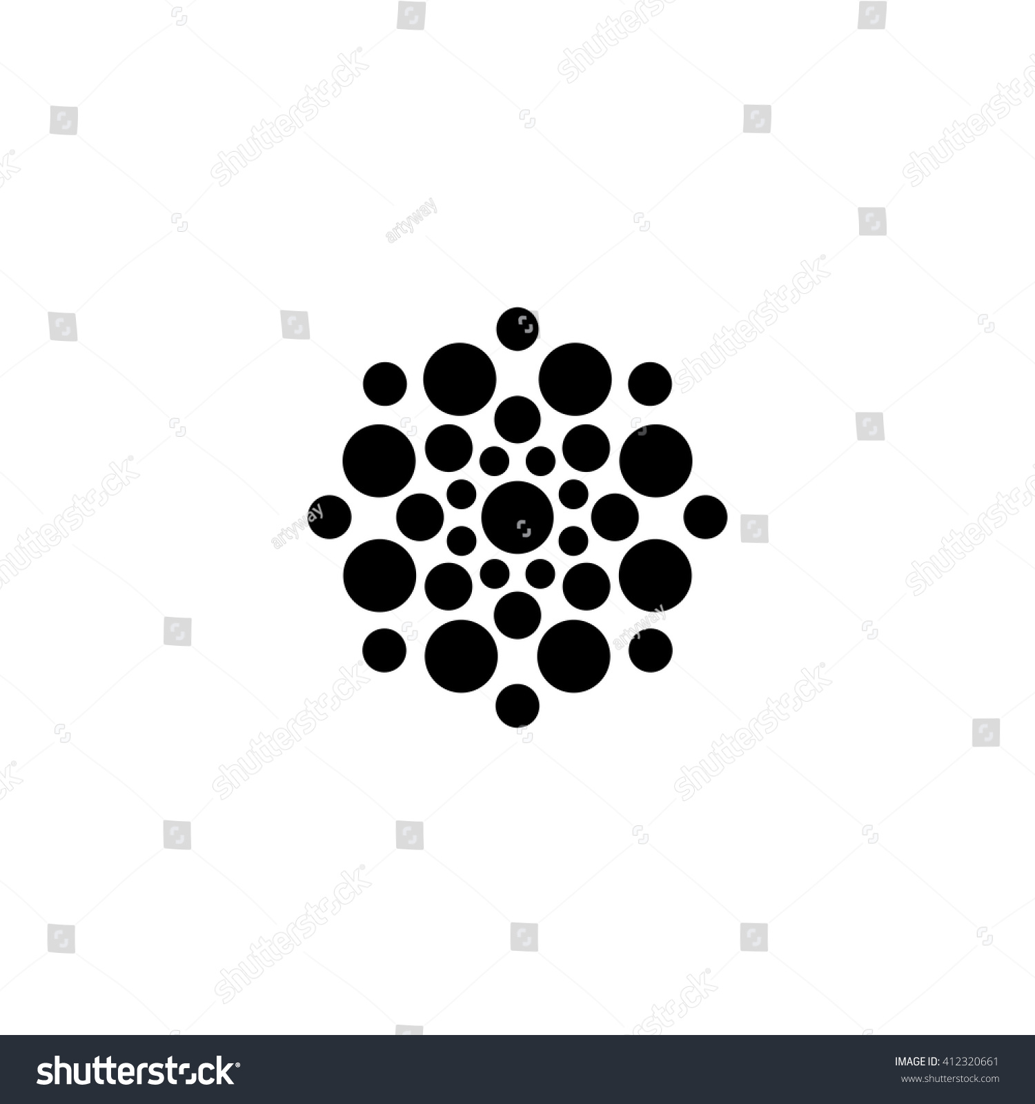 Logo de color negro abstracto vectorial.: vector de stock (libre de ...