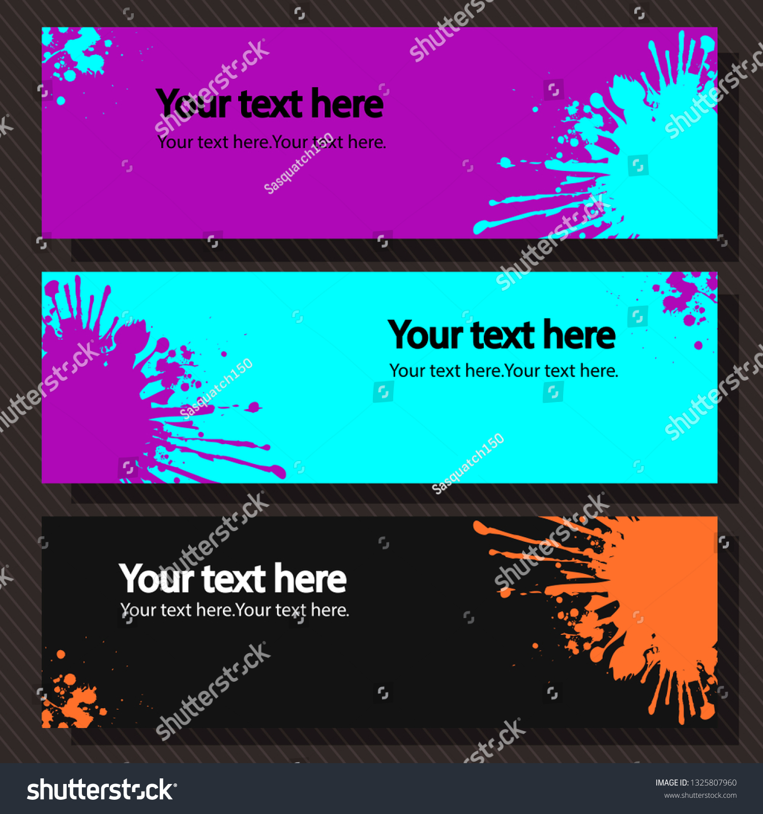 Vector Abstract Blot Design Banner Web Stock Vector (Royalty Free ...