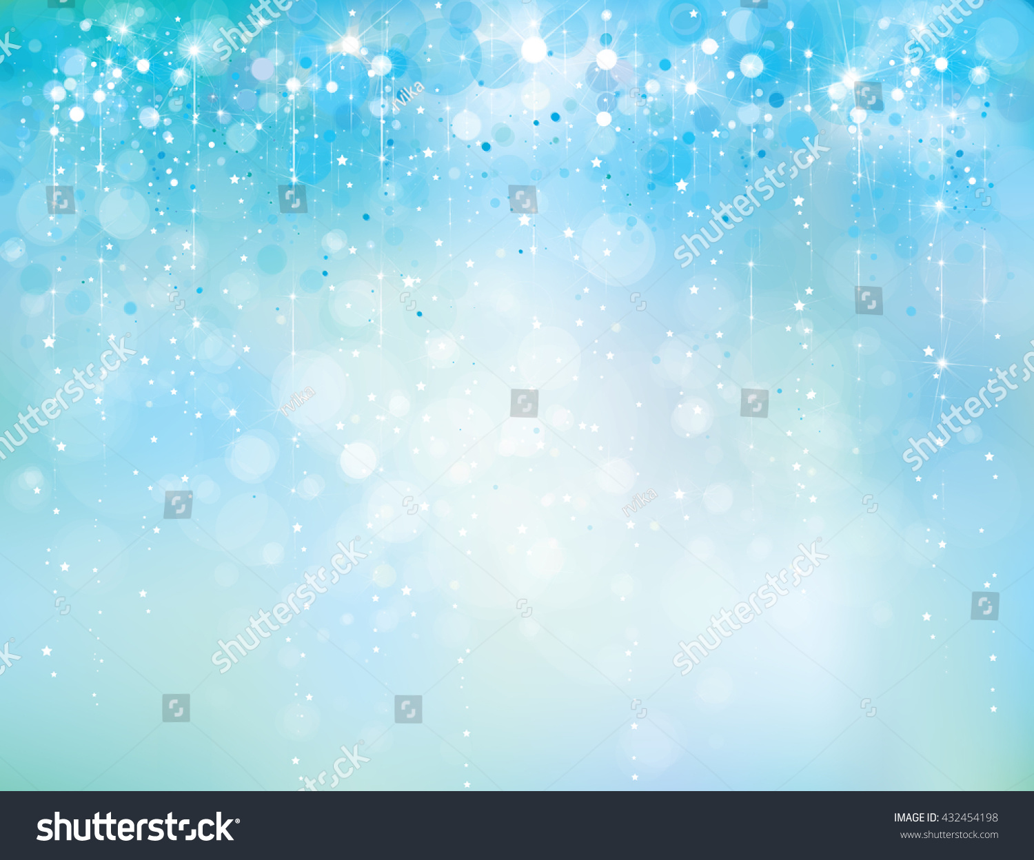 Vector Abstract Blue Sparkle Glitter Background Stock Vector (Royalty ...