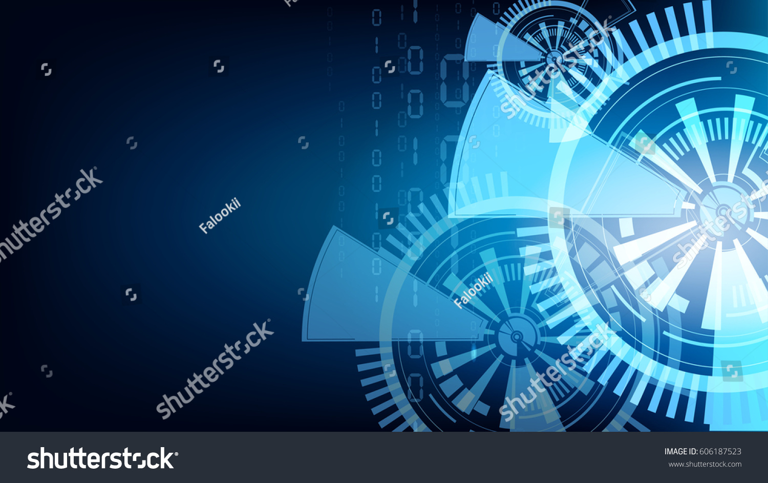 Vector Abstract Blue Technology Matrix Backgrounds Stock Vector ...