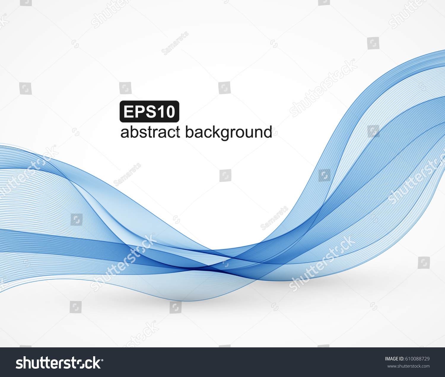 Vector Abstract Blue Waves Background: เวกเตอร์สต็อก (ปลอดค่าลิขสิทธิ์ ...
