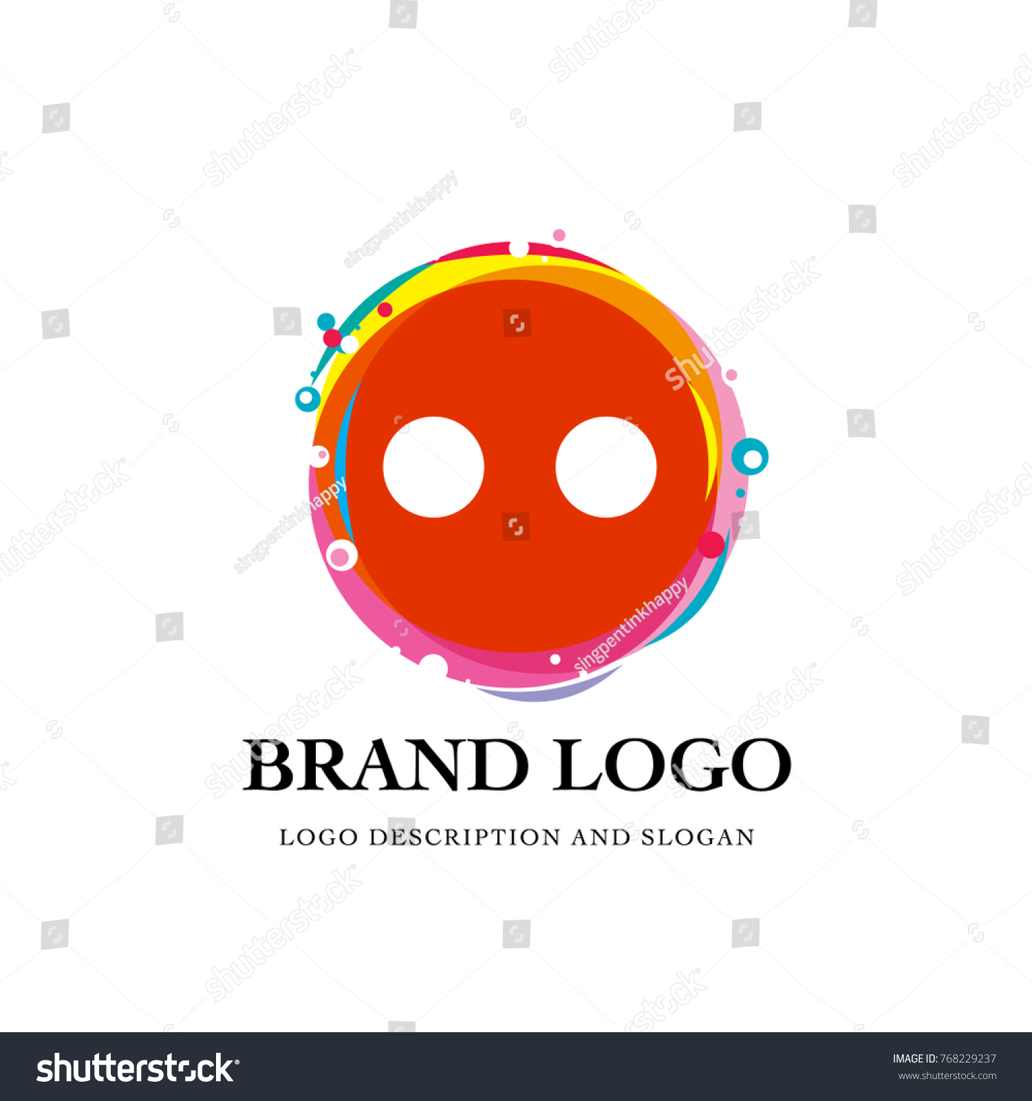 Vector Abstract Circle Brand Logo Stock Vector (Royalty Free) 768229237 ...