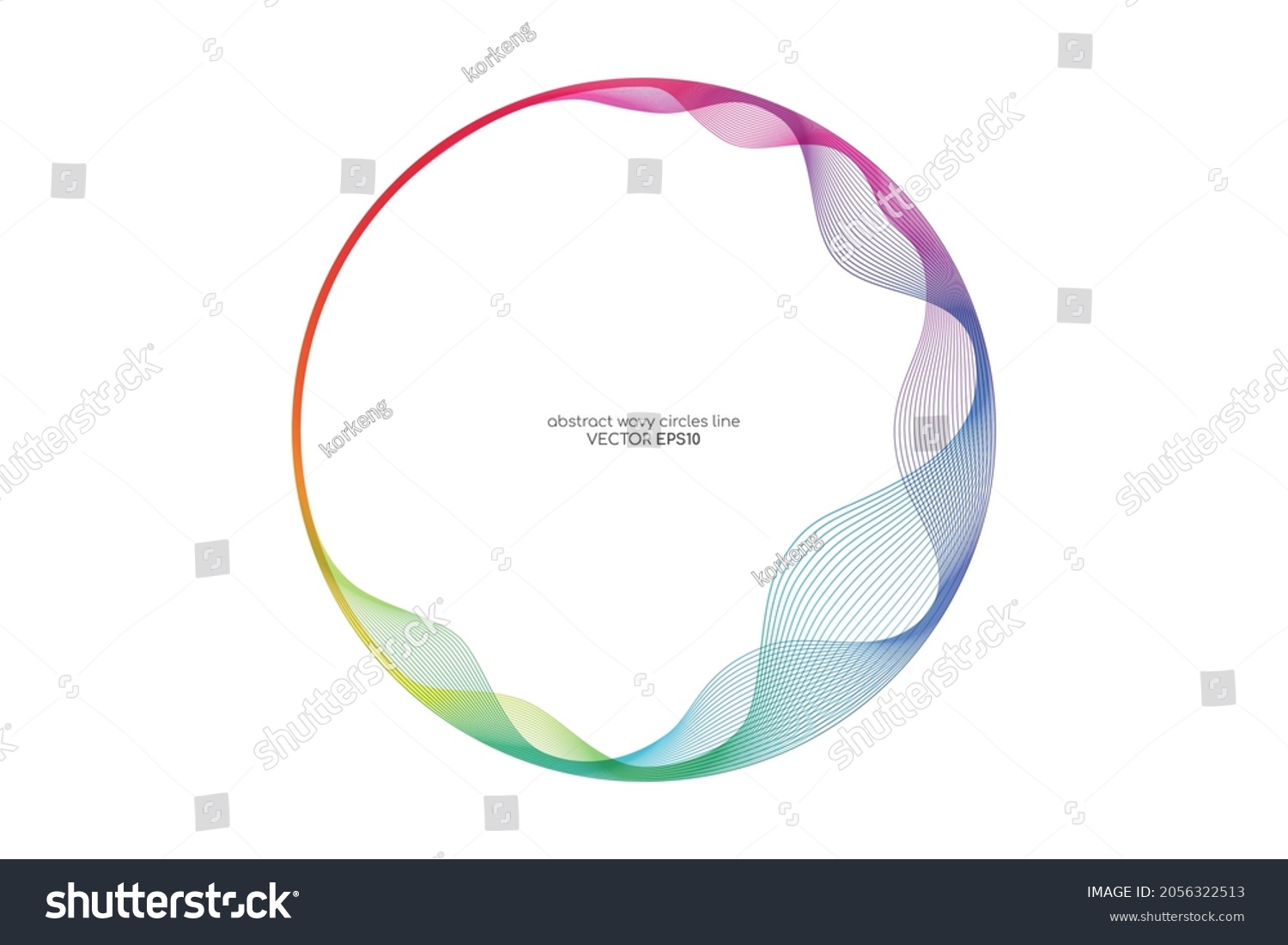 Vector Abstract Circles Lines Wavy Round Stock Vector (Royalty Free ... Vector Abstract Circles Lines Wavy Round Stock Vector (Royalty Free ...