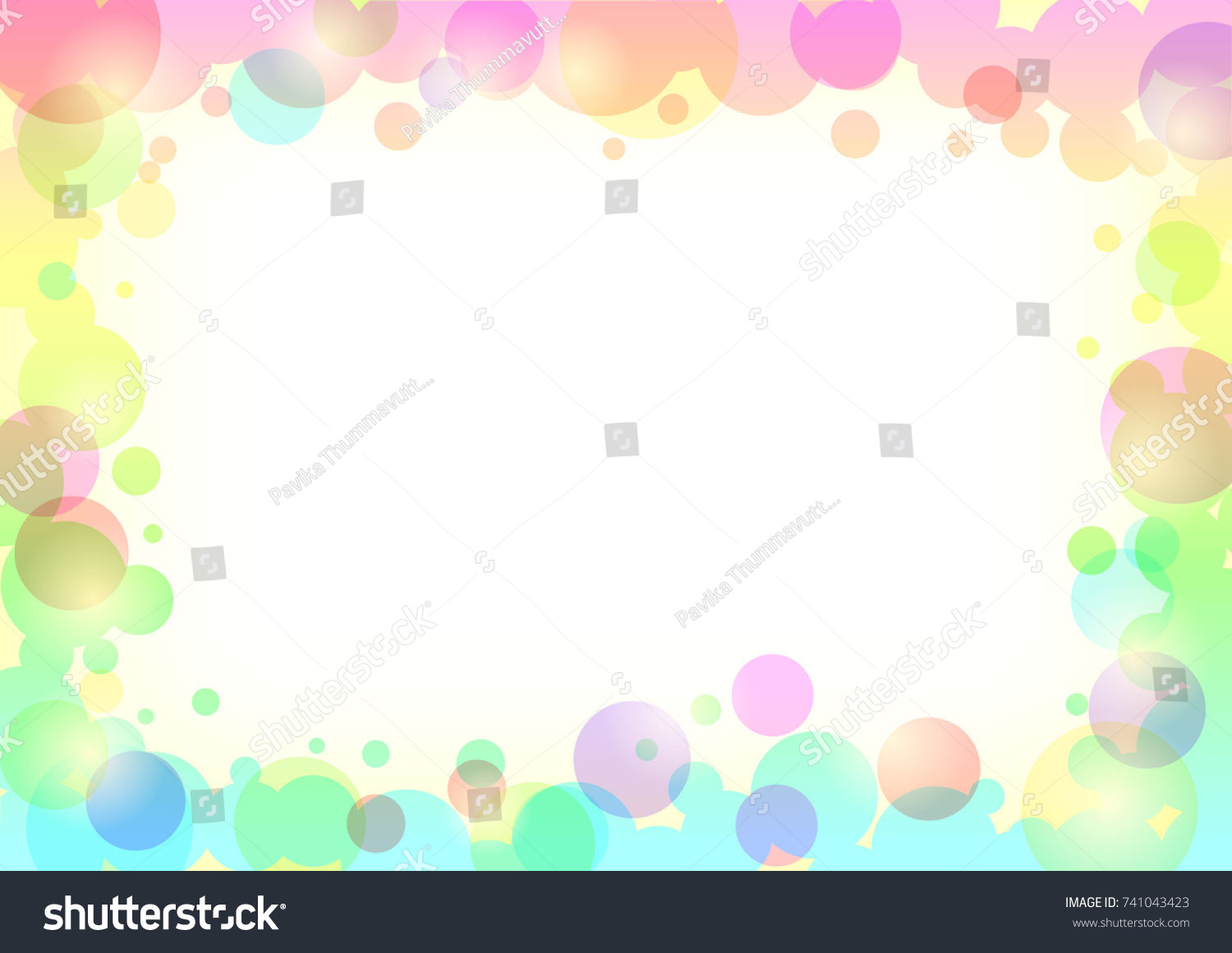 Vector Abstract Colorful Circle Frame On: เวกเตอร์สต็อก (ปลอดค่า ...