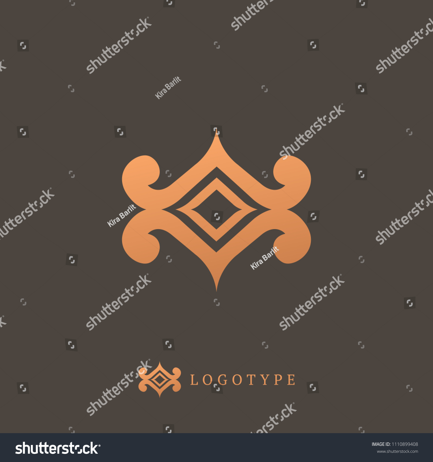 Vector Abstract Curve Logo Design Modern Stock Vector (Royalty Free ...