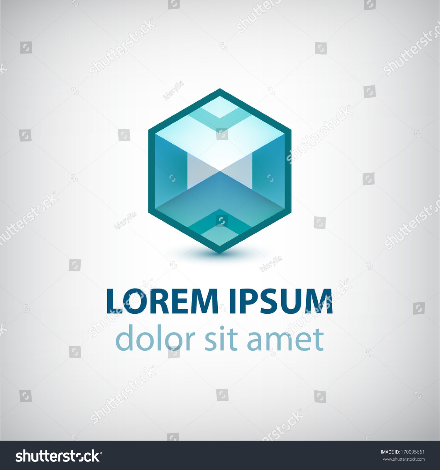 Vector Abstract 3d Cube Construction Logo Stock Vector (Royalty Free ...