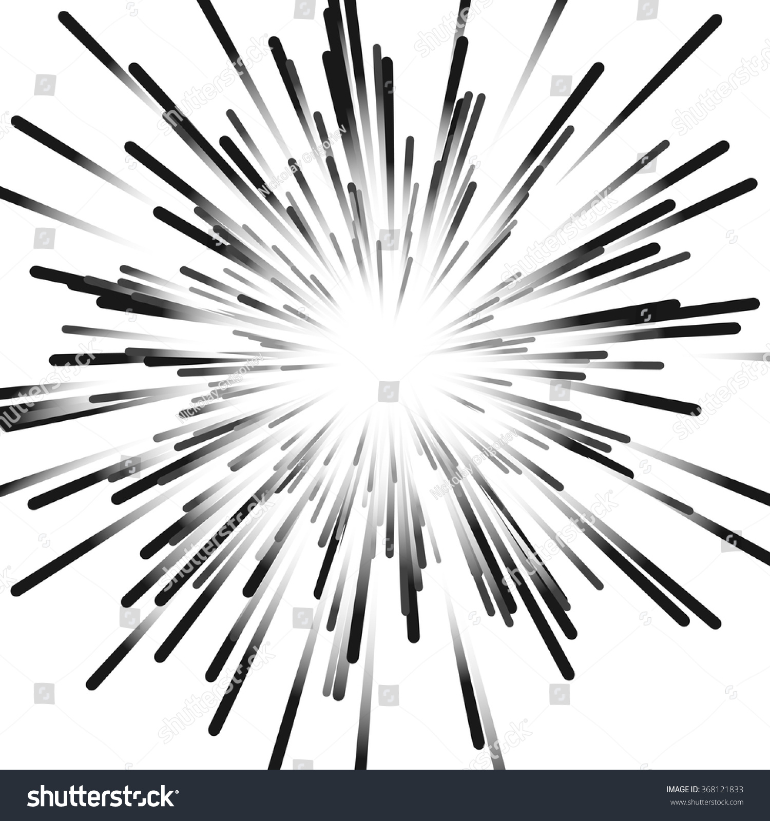 Vector Abstract Explosive Illustration Dynamic Shapes Stock Vector ...