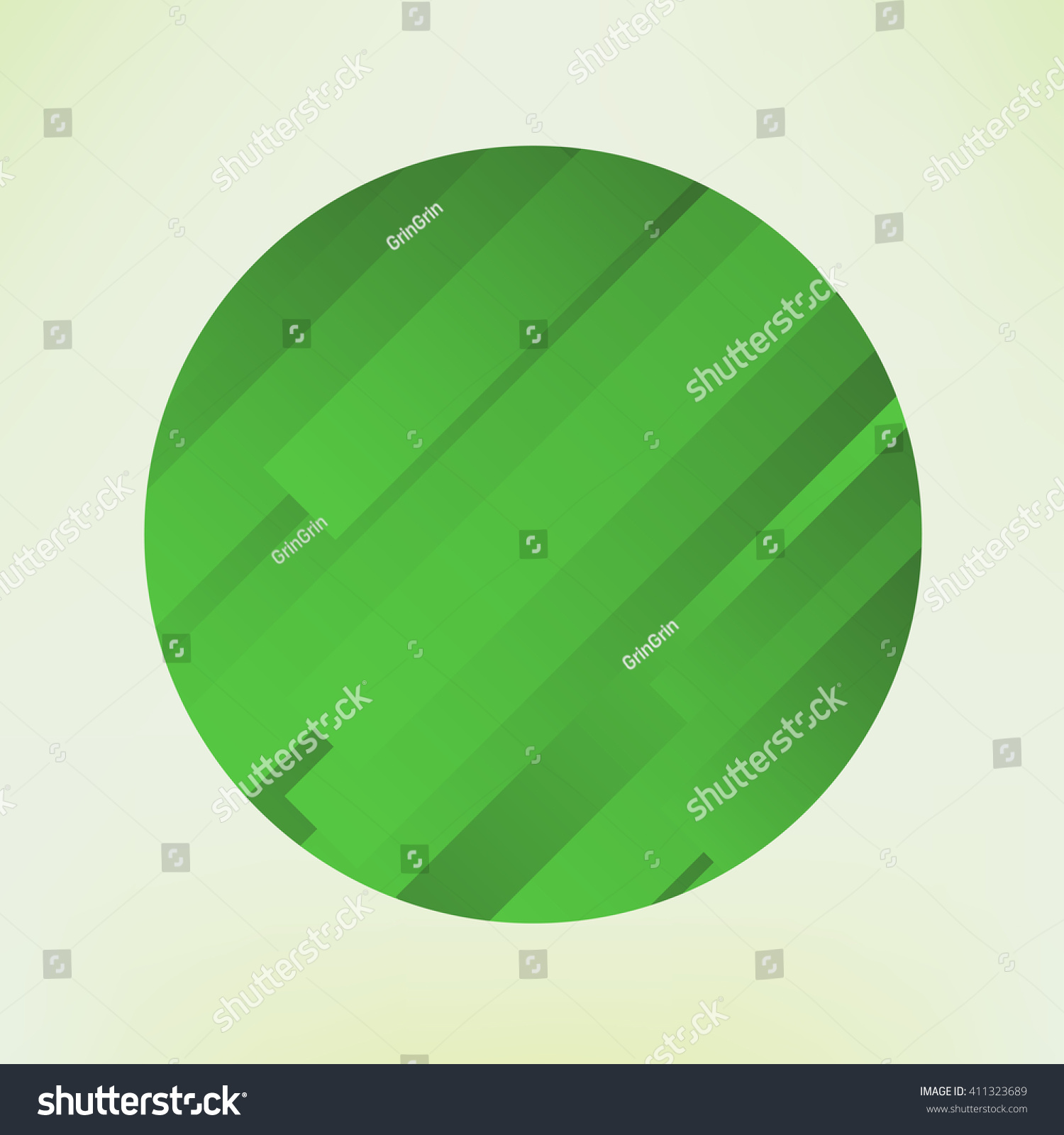 Vector Abstract Green Circle Gradients Lines Stock Vector (Royalty Free ...