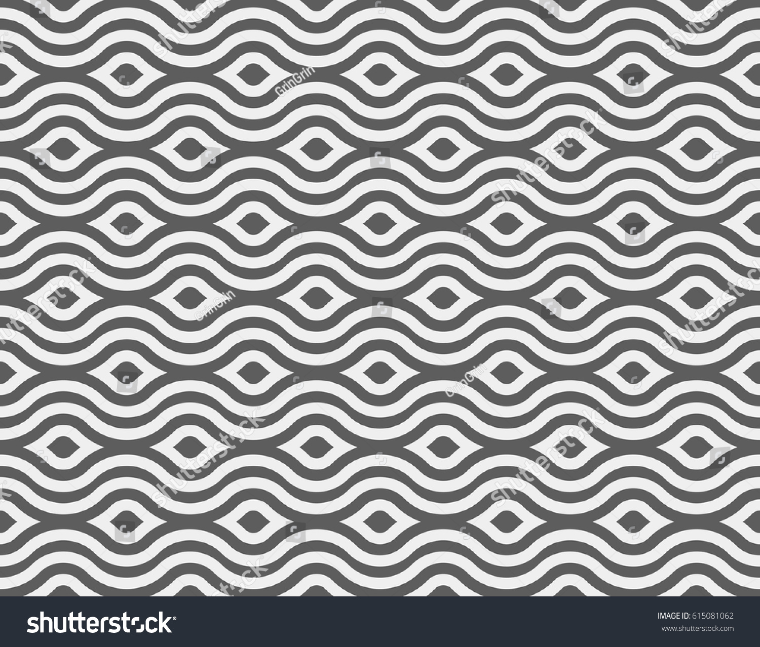 Vector Abstract Grey White Waves Seamless Stock Vector (Royalty Free ...
