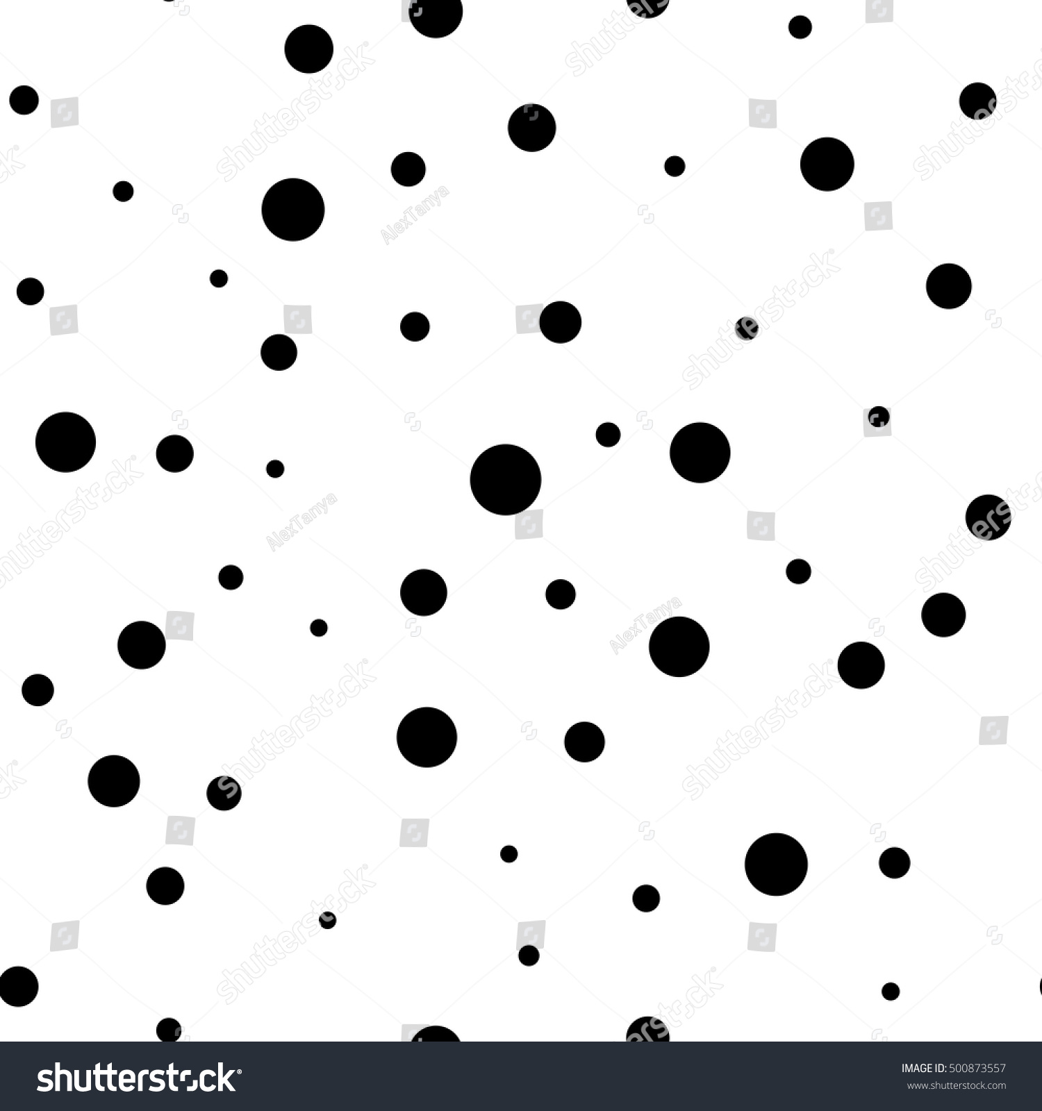 Vector Abstract Irregular Circle Shapes Seamless Stock Vector (Royalty ...