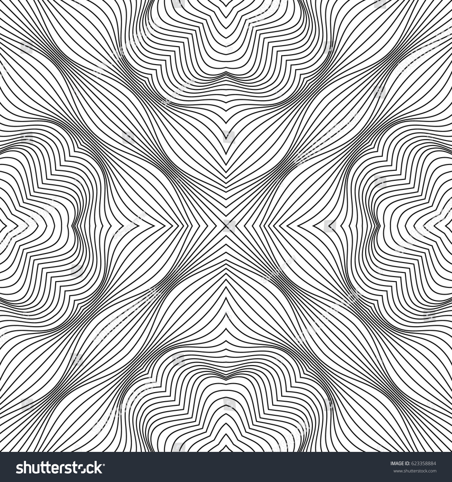 Vector Abstract Line Pattern Black Lines Stock Vector (Royalty Free ...