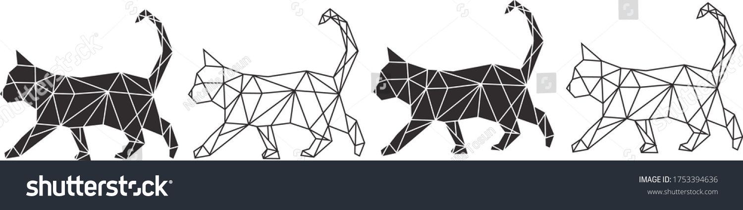 7,927 Geometric cat head Images, Stock Photos & Vectors | Shutterstock