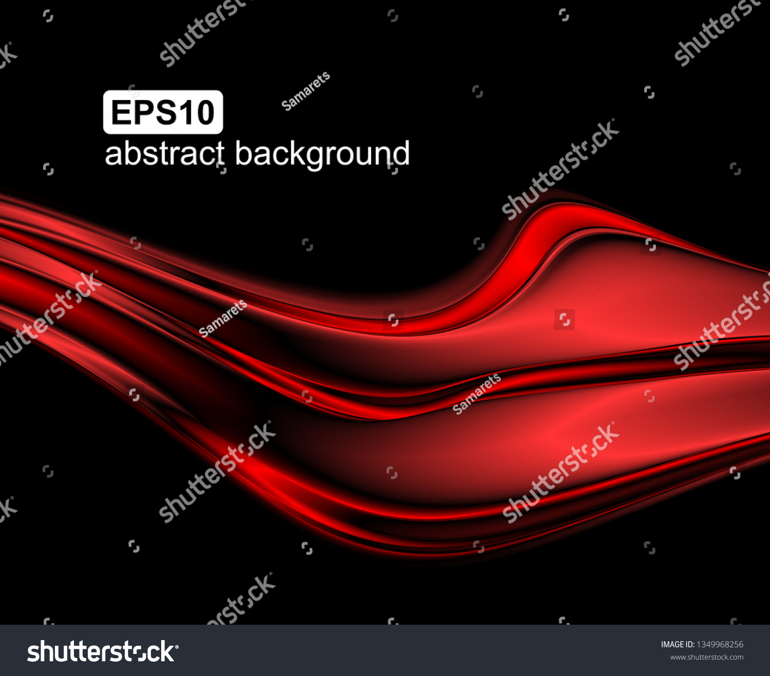 Vector Abstract Red Wave Background Stock Vector (Royalty Free) 1349968256 Vector Abstract Red Wave Background Stock Vector (Royalty Free) 1349968256