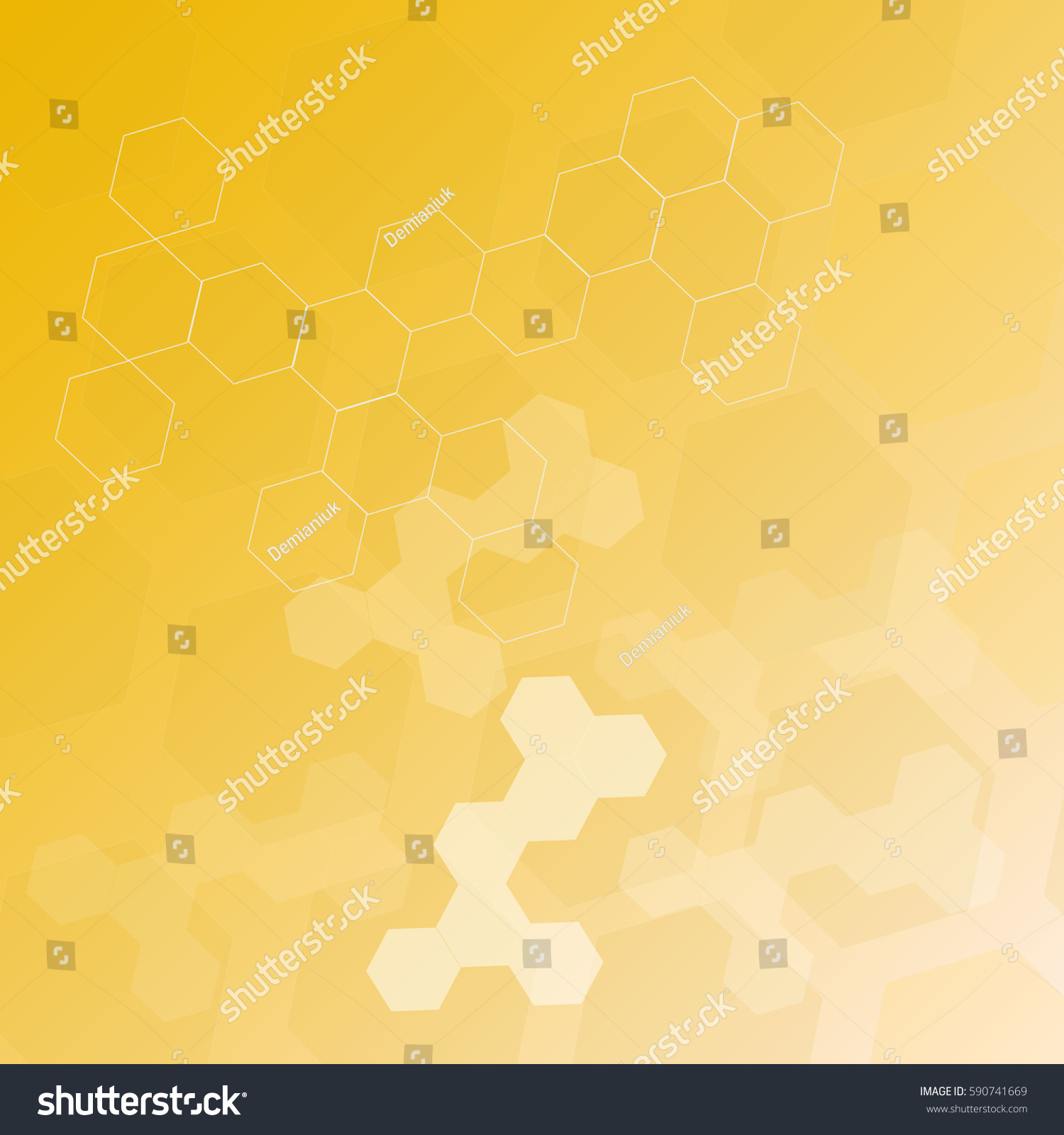 Vector Abstract Science Background Hexagon Geometric Stock Vector ...