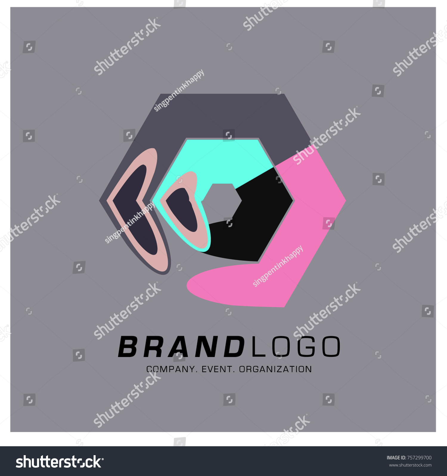 Vector Abstract Simple Colorful Logo Design Stock Vector (Royalty Free ...