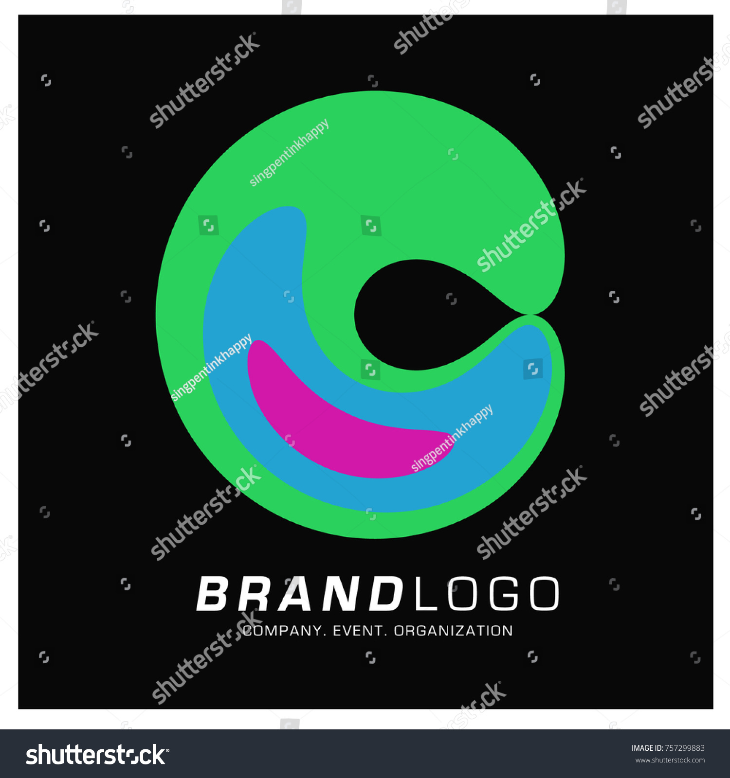 Vector Abstract Simple Colorful Logo Design Stock Vector (Royalty Free ...