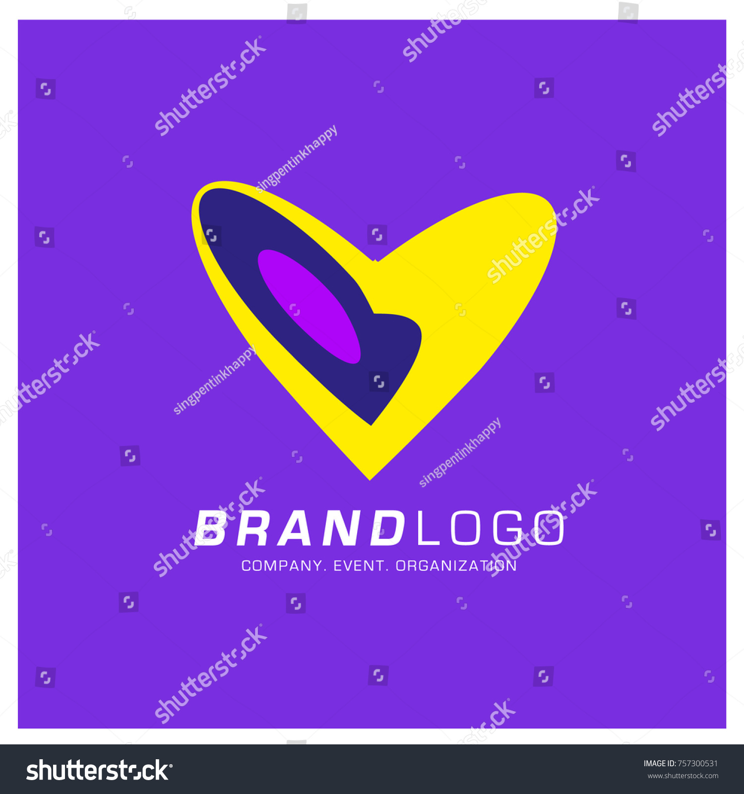 Vector Abstract Simple Colorful Logo Design Stock Vector (Royalty Free ...