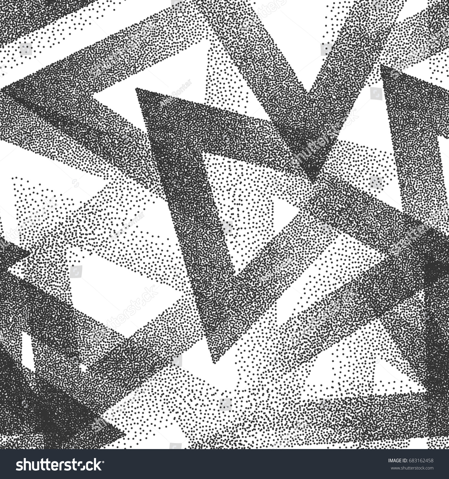Vector Abstract Stippled Weird Hipster Seamless Stock Vector Royalty Free 683162458 Shutterstock