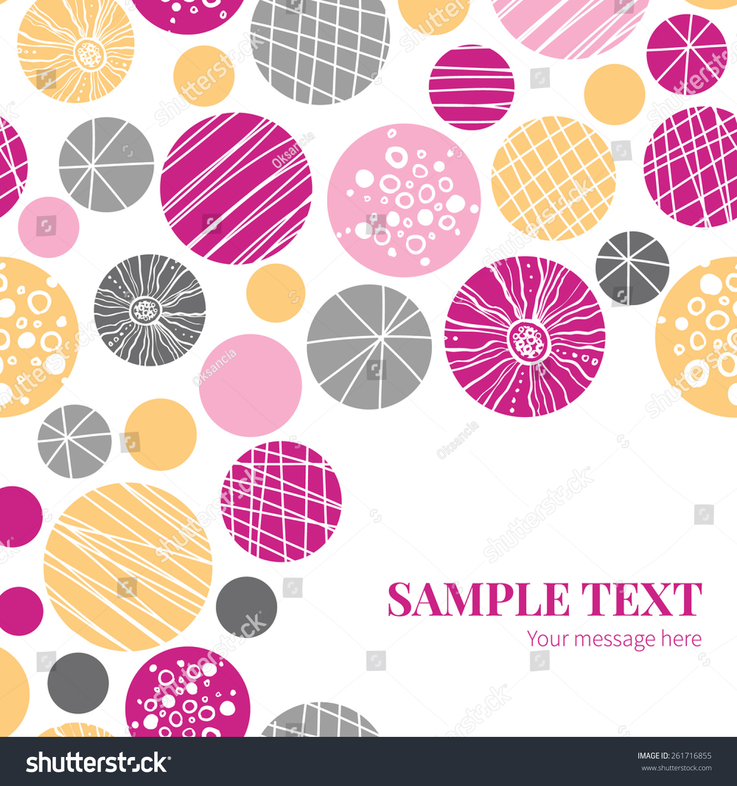 Vector Abstract Textured Bubbles Frame Corner Stock Vector (Royalty ...