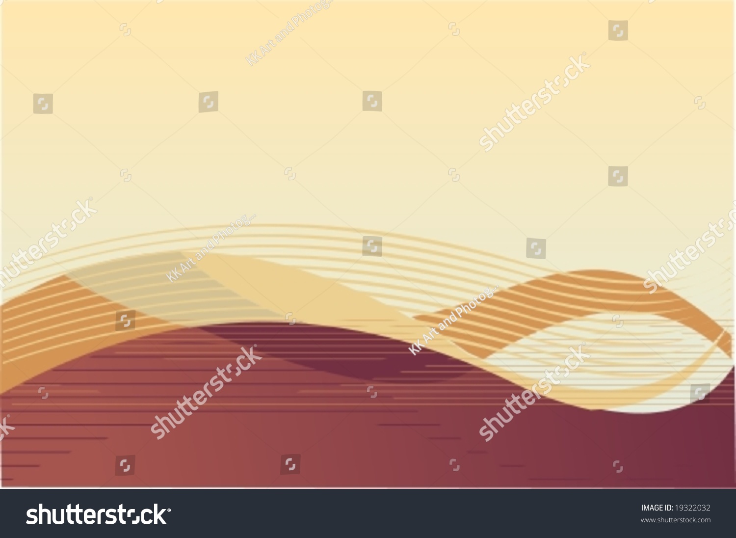 Vector Abstract Wavy Background Earth Colors Stock Vector (Royalty Free ...